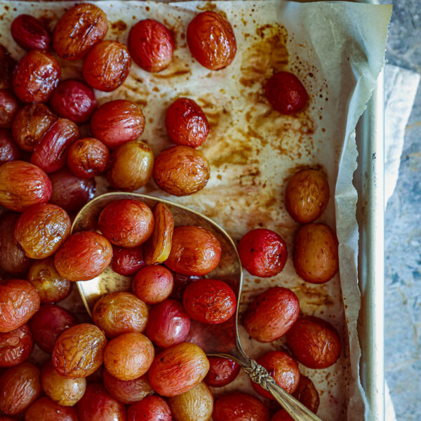 Roasted Grapes with Balsamic Vinegar