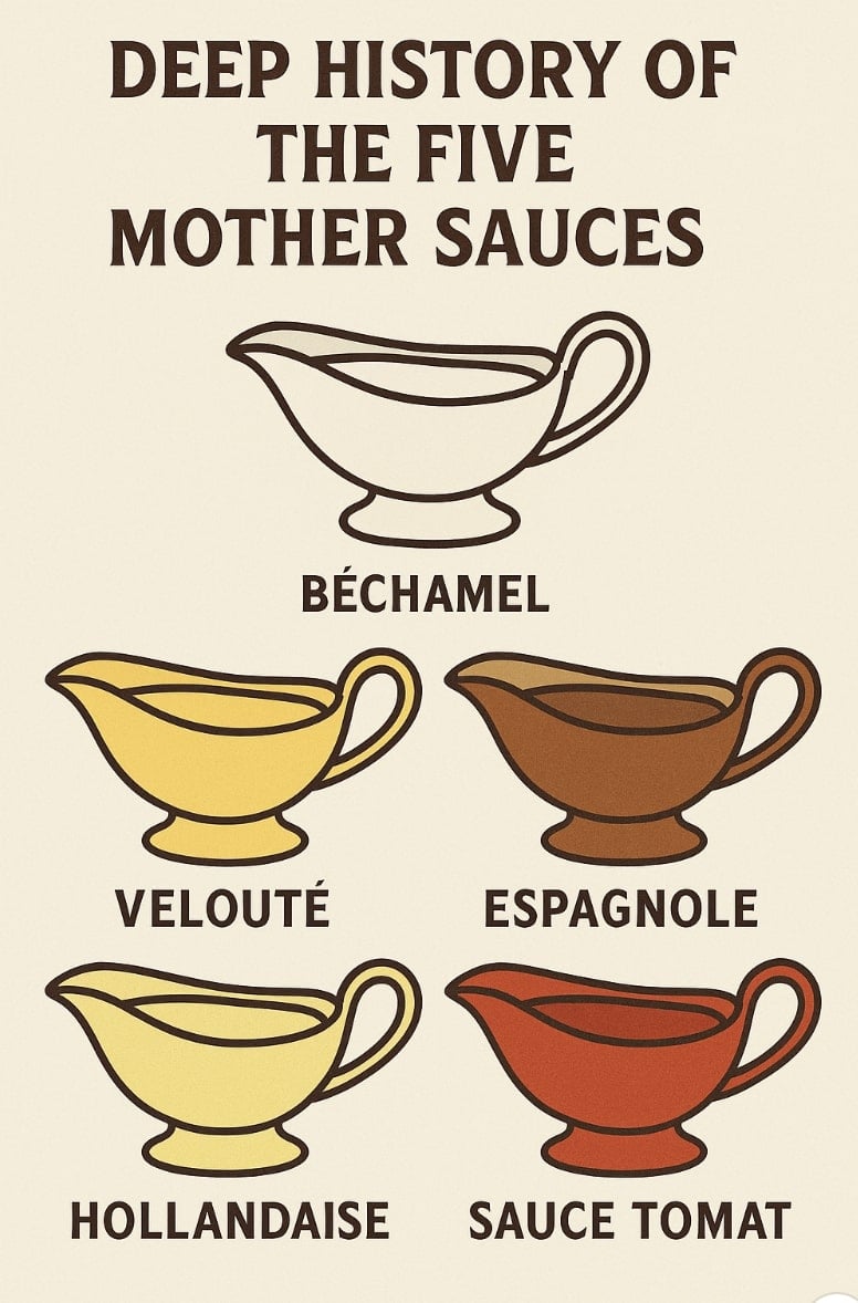 Deep History of the Five Mother Sauces - Savory Kitchin